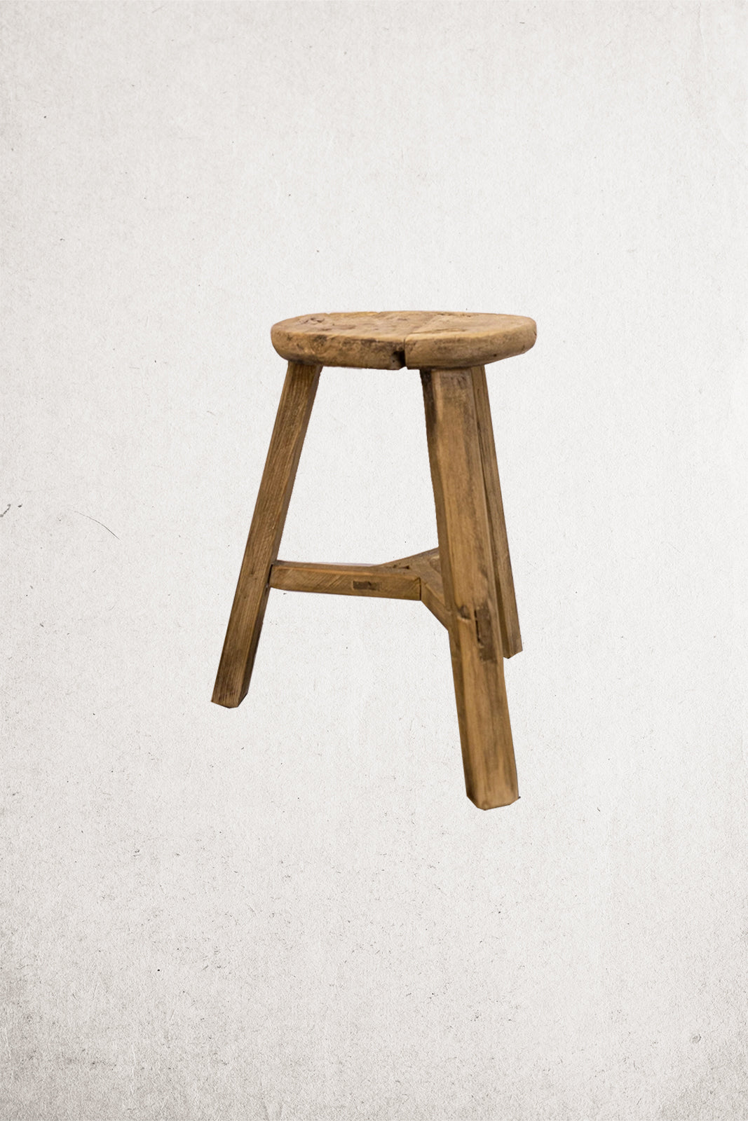 Round Rustic Wood Accent Stool – Casa Refined Shop